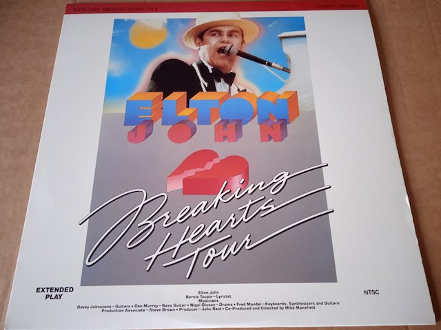 Elton John - Breaking Hearts Tour, Laserdisc, mint