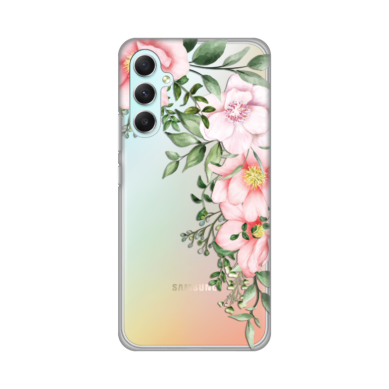 Maska Silikonska Print Skin za Samsung A346B Galaxy A34 5G Gentle Rose Patter