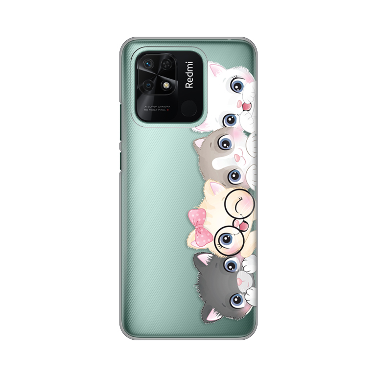 Maska Silikonska Print Skin za Xiaomi Redmi 10C Cats