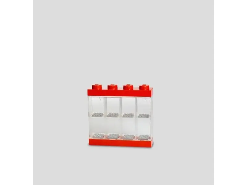 LEGO Izložbena polica za 8 minifigur crvena