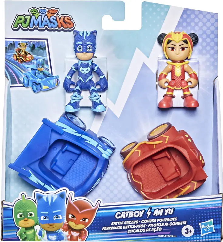 HASBRO Figurice sa autićima PJ Masks Hero vs Villain Battle Pack AST