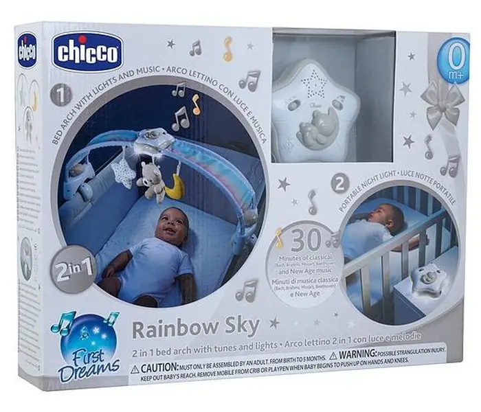 Chicco Igračka luk u duginim bojama 2u1, plavi