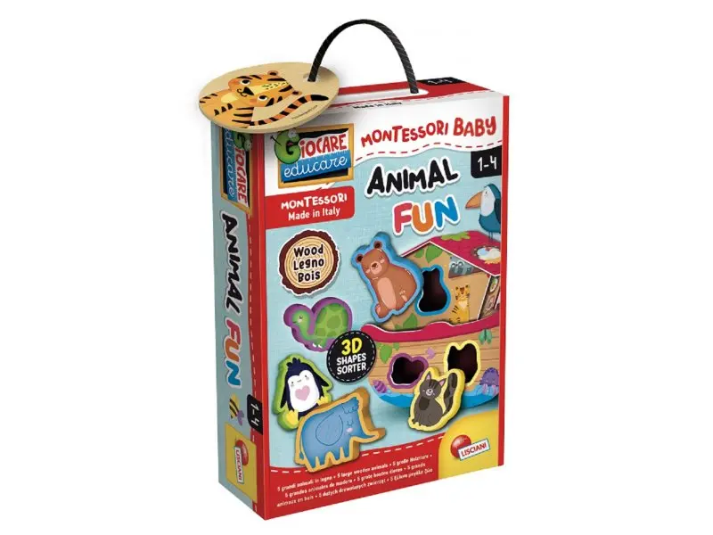 LISCIANI Montesori Edukativna kutija Animal Fun 9689