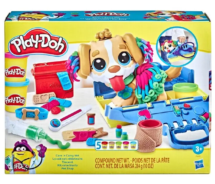 HASBRO Play-Doh Set plastelina i modli Care N Carry VET