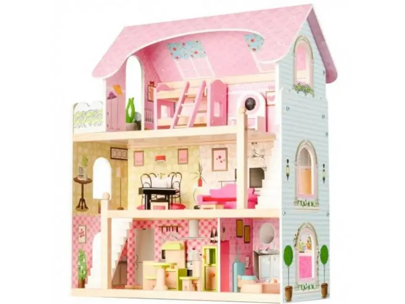 ECO TOYS Drvena kućica za lutke Fairy Tale Residence