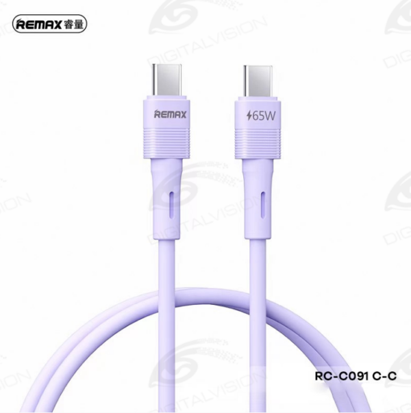 USB kabal Remax RC-C091 65W PD Tip C na Tip C (Purple)