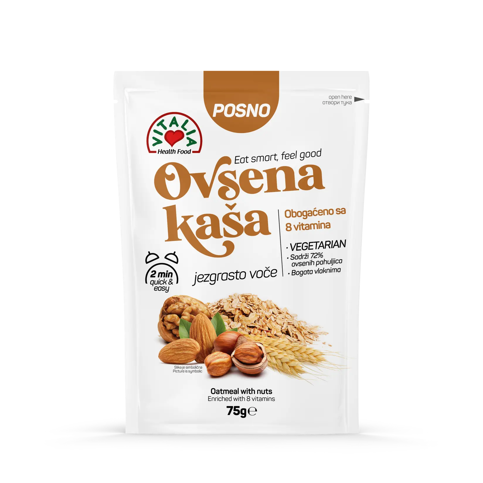 Vitalia Ovsena kasa, Jezgasto voće, 75g