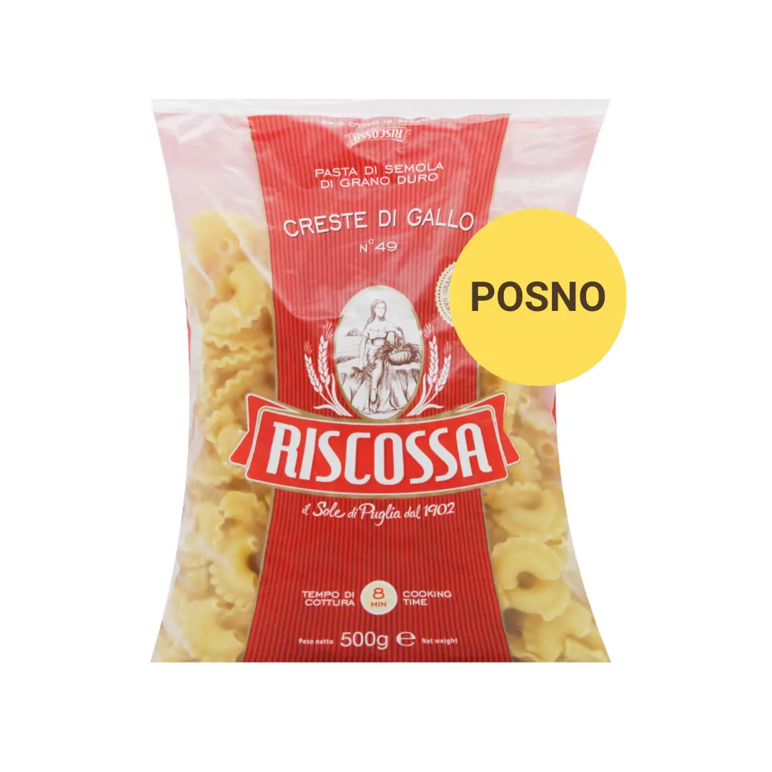 RISCOSSA Testenina Creste di gallo 500g