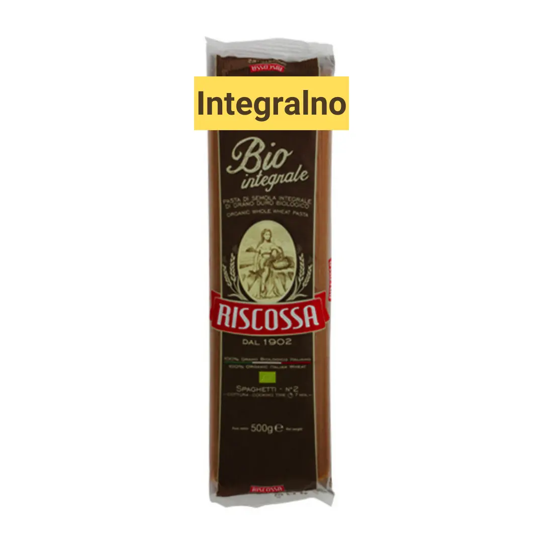 RISCOSSA Testenina od celog zrna Spaghetti 500g