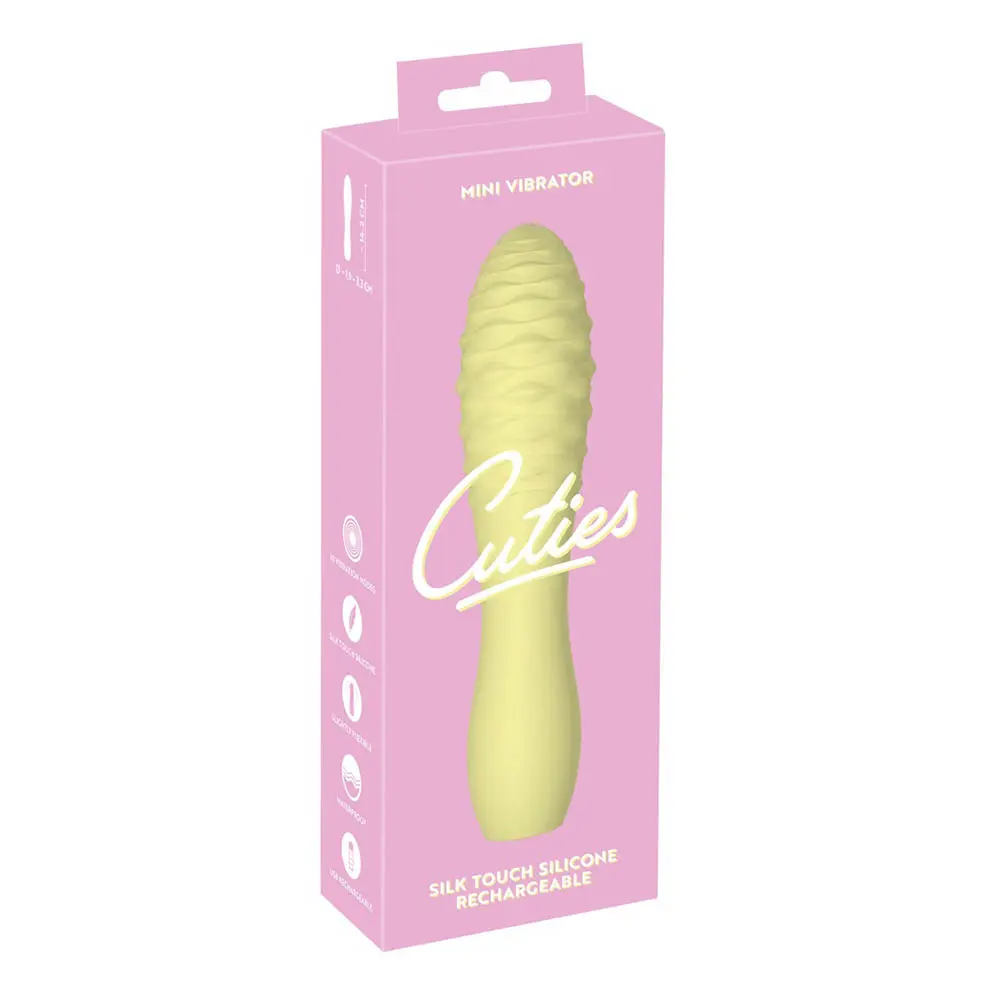 You2Toys Cuties 3.0 Mini Vibrator, 10 režima vibracije, 14.2 cm, Vodootporan, Žuti