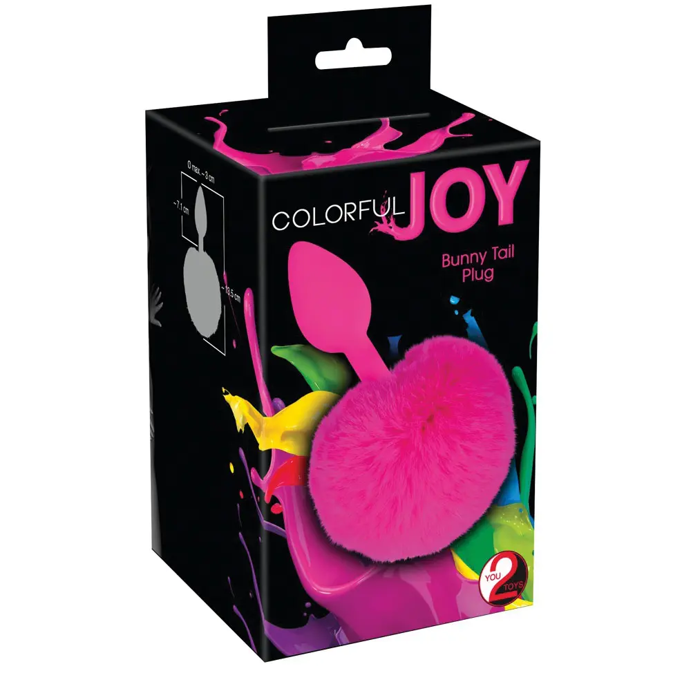 You2Toys Colorful Joy bunny Analni plug, 13 cm