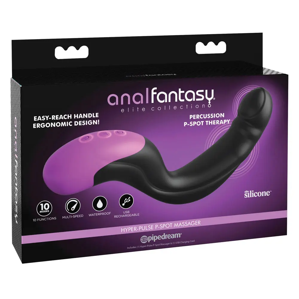 Pipedream Anal Fantasy Hyper-Pulse Masažer prostate, 10 režima vibracije, 10 režima pulsiranja