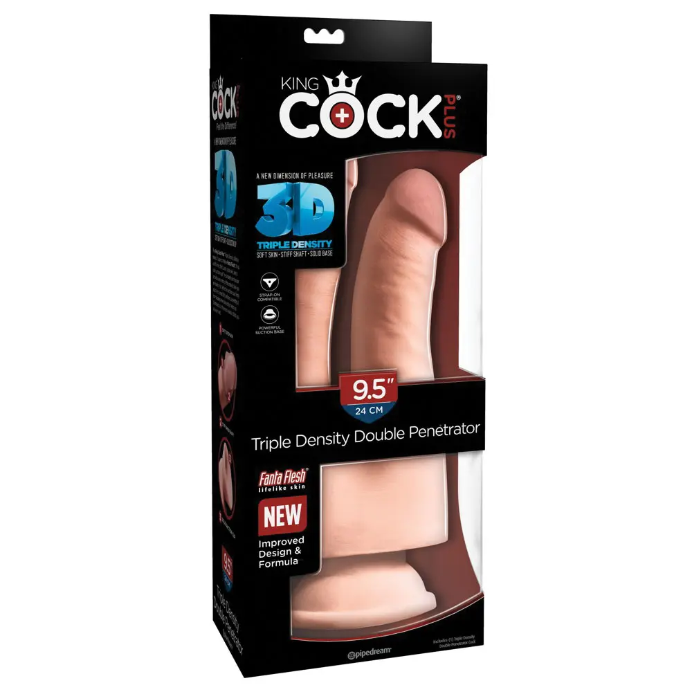 Pipedream King Cock 9,5" 3D Dupli Dildo