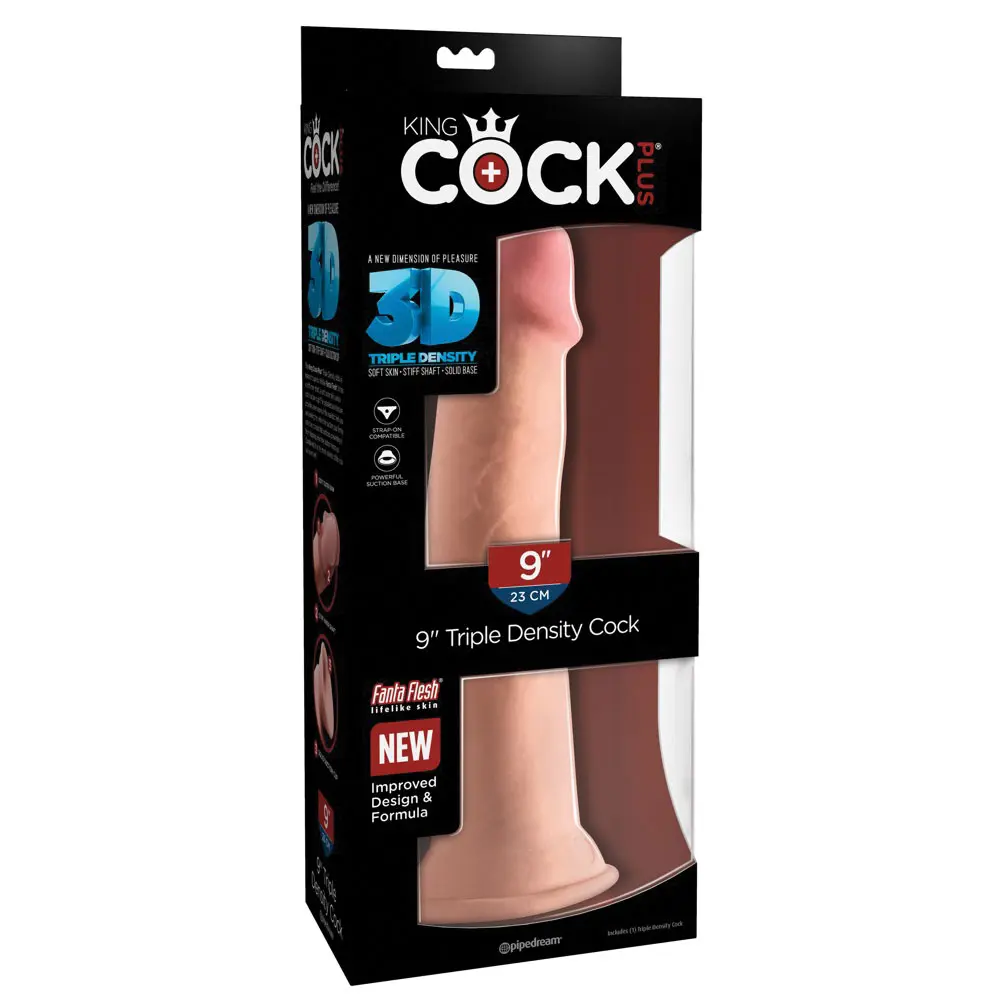 Pipedream King Cock 9" 3D Dildo, 22.9 cm