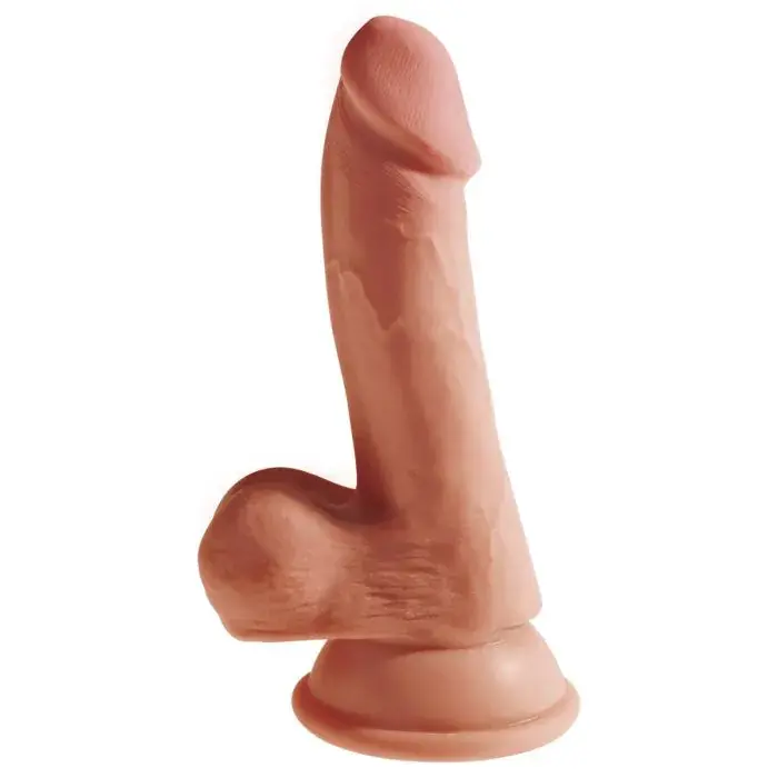 Pipedream King Cock Plus 6.5 Triple Density Dildo sa testisima, 14 cm