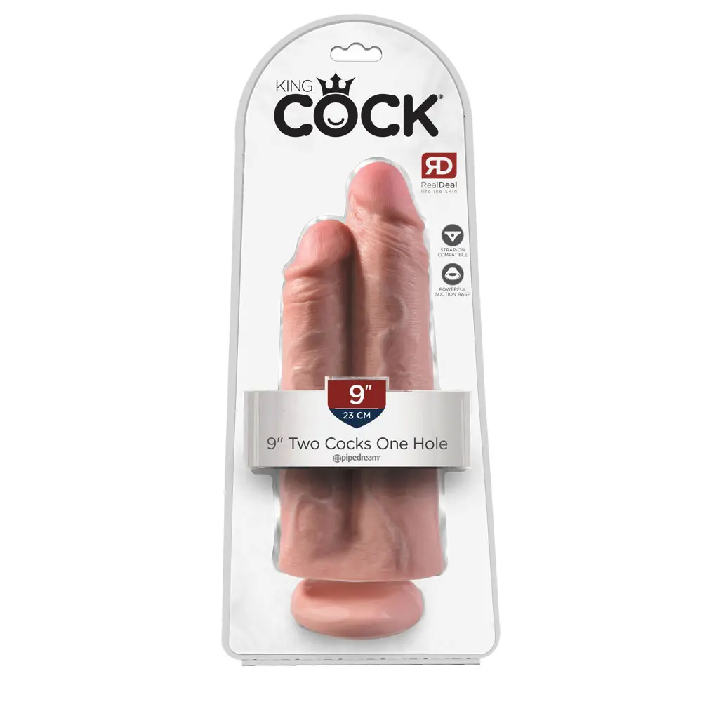 Pipedream King Cock 9" Dupli Dildo, 22 cm