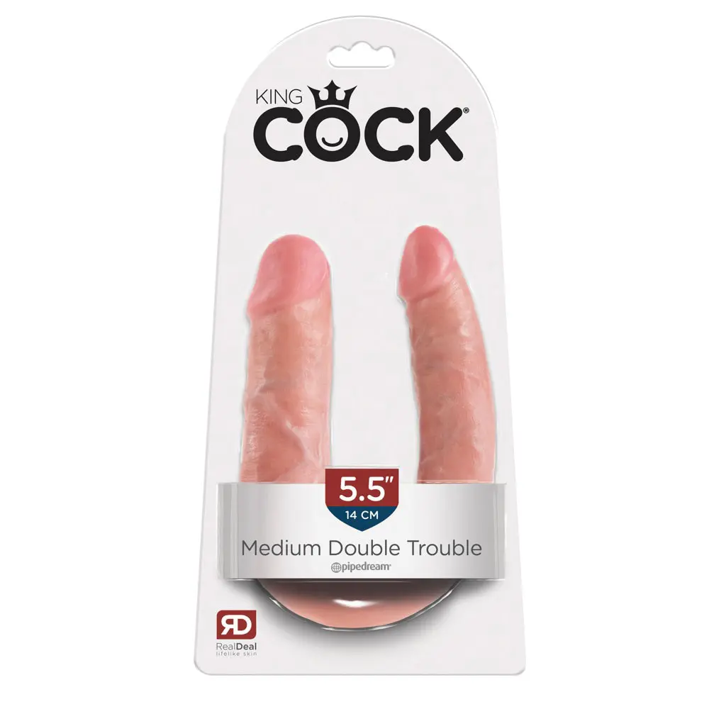 Pipedream King Cock Double Trouble Dildo, 33.5 cm