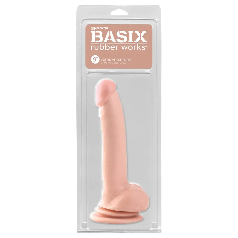 Pipedream Basix 9" Dildo sa usisnom čašom, 17.8 cm