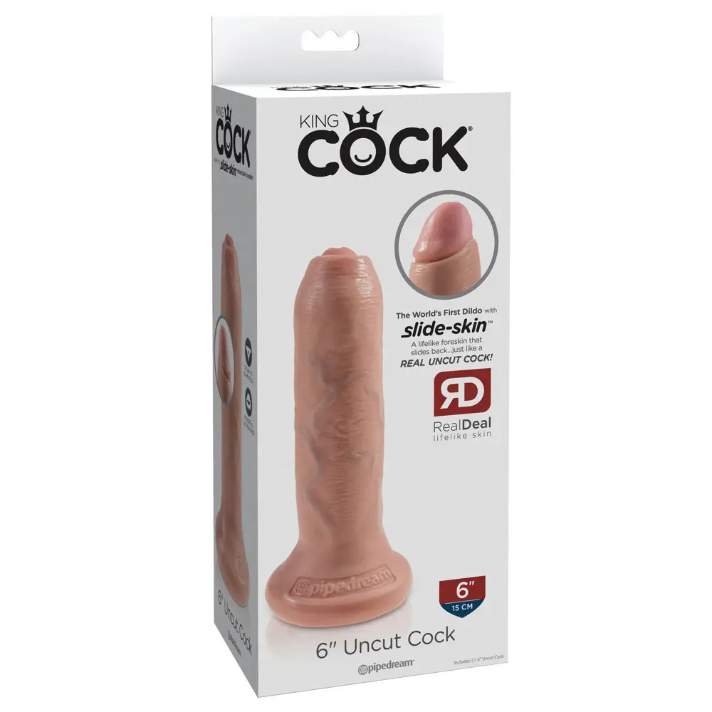 Pipedream King Cock 6 " Neobrezani dildo, 14.5 cm