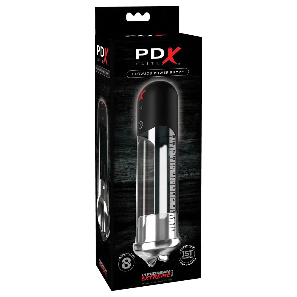 Pipedream PDX Blowjob Pumpa za penis, 2 režima usisavanja, 16 cm