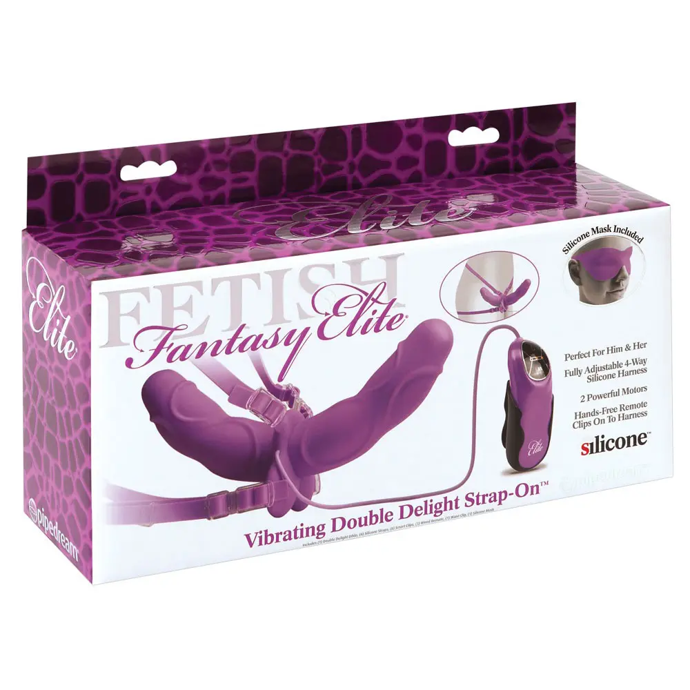 Pipedream Fetish Fantasy Elite Dupli Strap-on, Vibrirajući