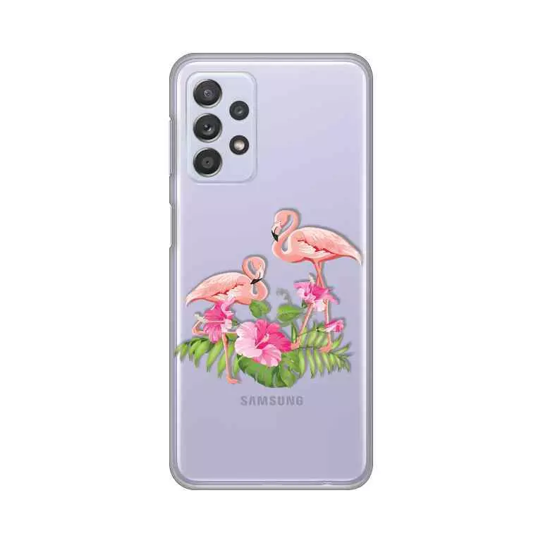 Maska silikon Print za Samsung A33 5G Flamingo