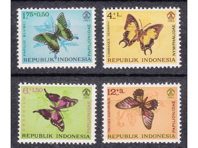 Indonezija 1963 Leptiri serija **