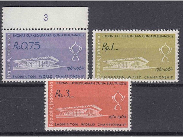 Indonezija 1961 Mi#301-303 **