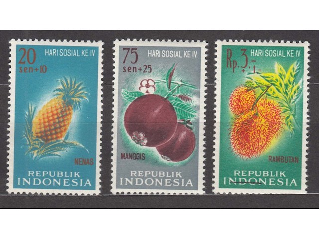 Indonezija 1961 Mi#320-322 **