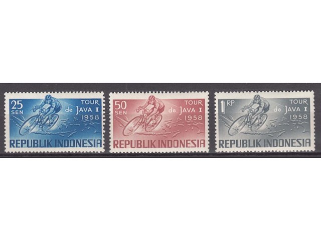 Indonezija 1958 Mi#229-231 **