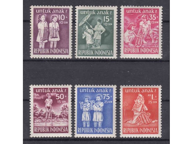 Indonezija 1954 Mi#128-133 **