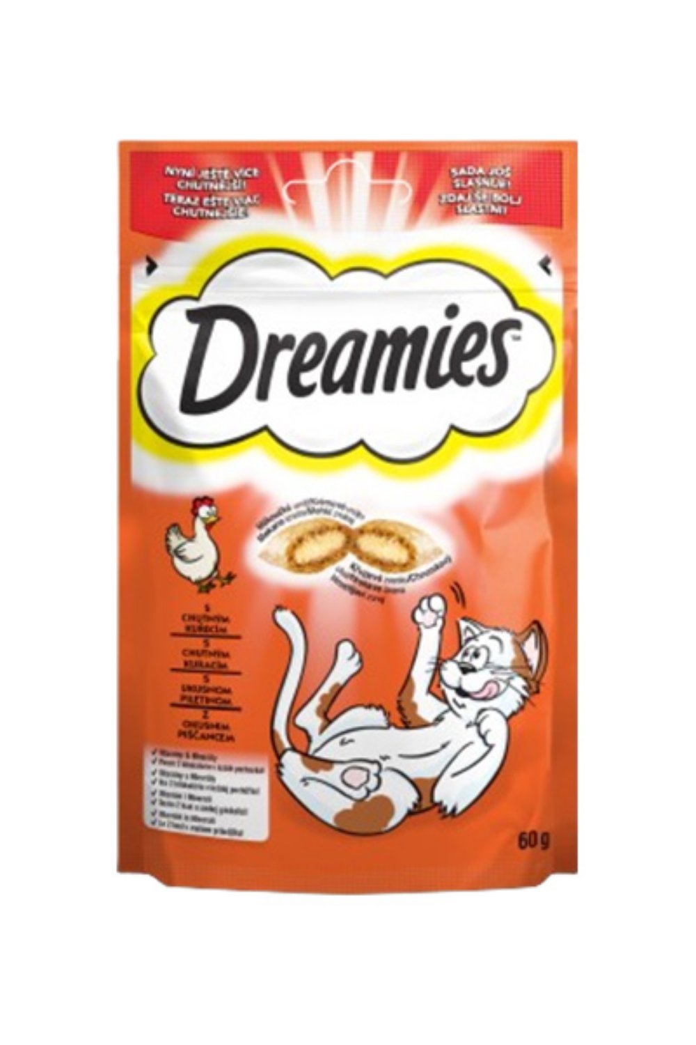 DREAMIES POCKETS PILETINA 60G