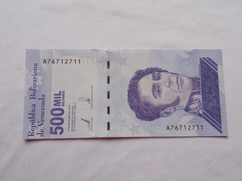 Venecuela 500 mil bolivara,2020 god.UNC,lep broj,redje