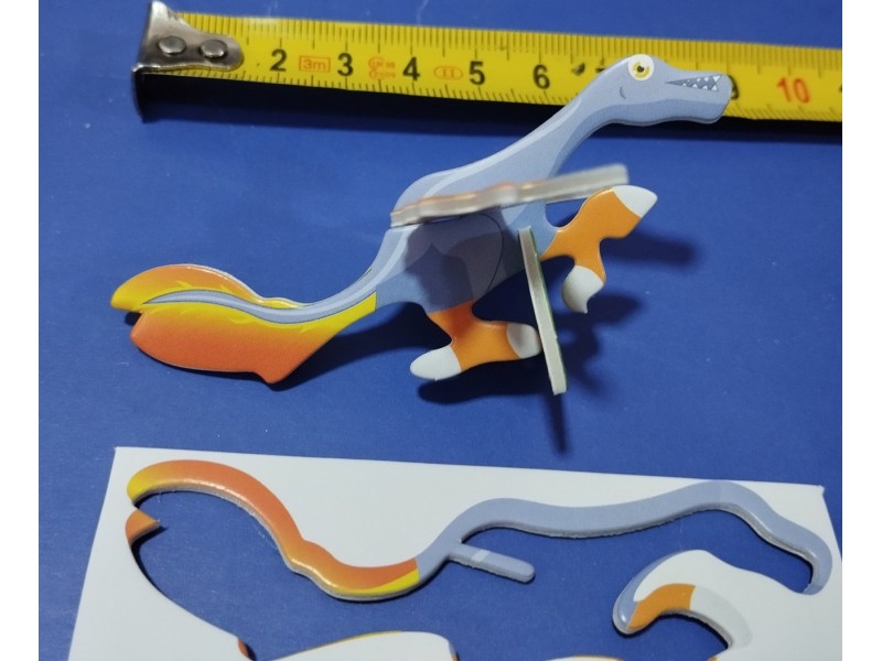 3D MINI-SLAGALICA-DINOSAURUS