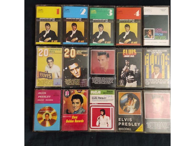 Elvis Prisli x 15 kaseta