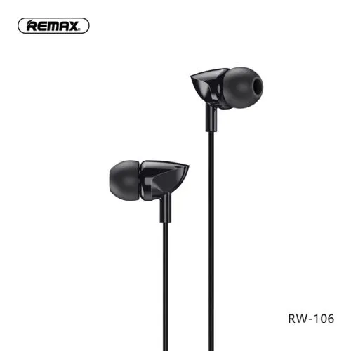 Slusalice Remax Wired RW-106 3.5 mm crne