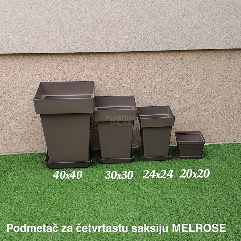 Podmetač za četvrtastu saksiju MELROSE 20×20