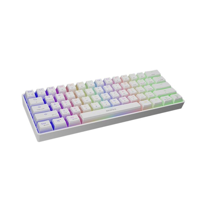 Mehanička tastatura Genesis Thor 660 RGB 60% White Wireless Red Switch