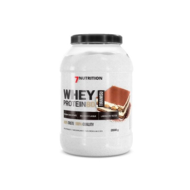 7 NUTRITION WHEY PROTEIN 80 ukus tiramisua, 2000g