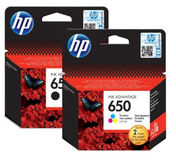 HP 650 Tri-color Ink Cartr. [CZ102AE],HP Deskjet Ink Advantage 2515 and 2515 e-All-in-One Printers