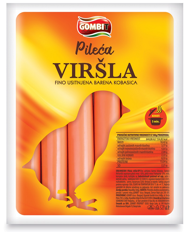 GOMBIT PILECI HOT DOG 200G