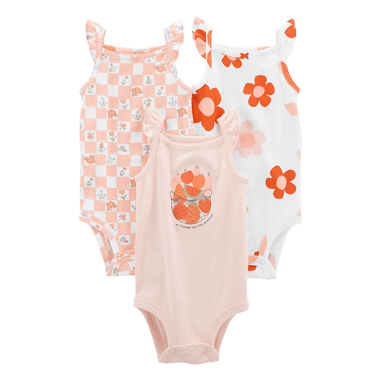 Carter's bodi za bebe devojčice - set od 3 kom. BZ231P162610