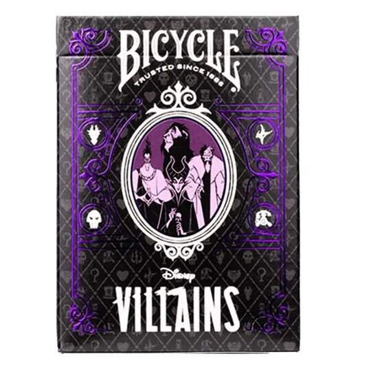 Bicycle Disney Villains purple karte, 1472-02