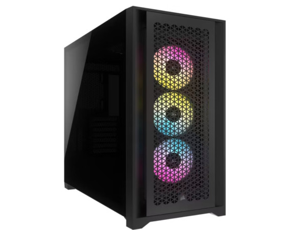 Corsair Kućište iCUE 5000D AIRFLOW Mid-TowerGaming ATX kaljeno staklo bez napajanja RGB crna (CC-9011242-WW)