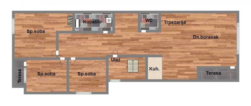 Petrovaradin, četvorosoban stan u izgradnji -96m2