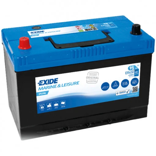 EXIDE DUAL ER450 12V 95Ah 450Wh