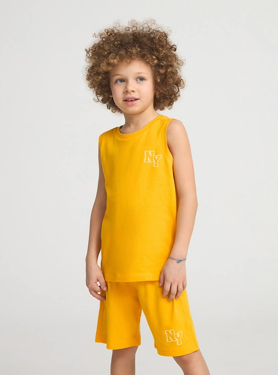 Majica bez rukava sa štampom Sunčano žuta