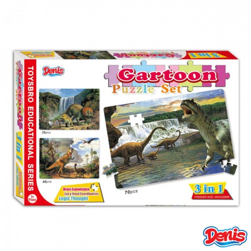 Slagalica set Dinosaurusi 3u1