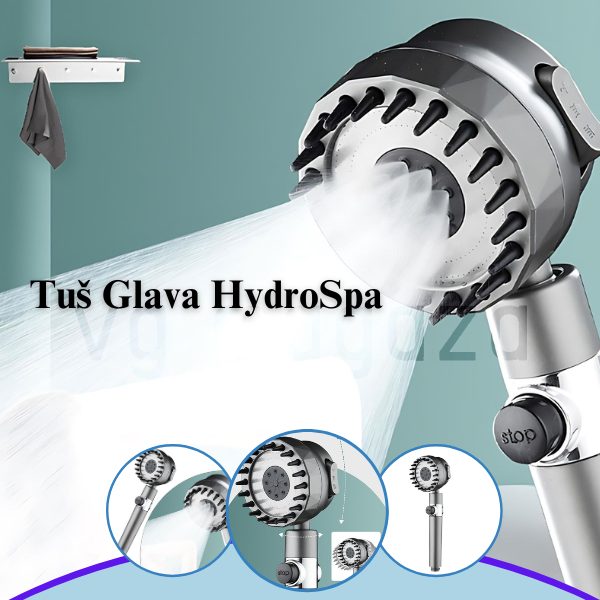 Tuš Glava Sa Filterom HydroSpa – 2u1 Masaža i Ušteda Vode
