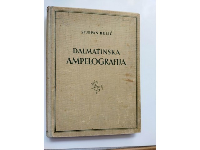 Dalmatinska ampelografija, Stjepan Bulić